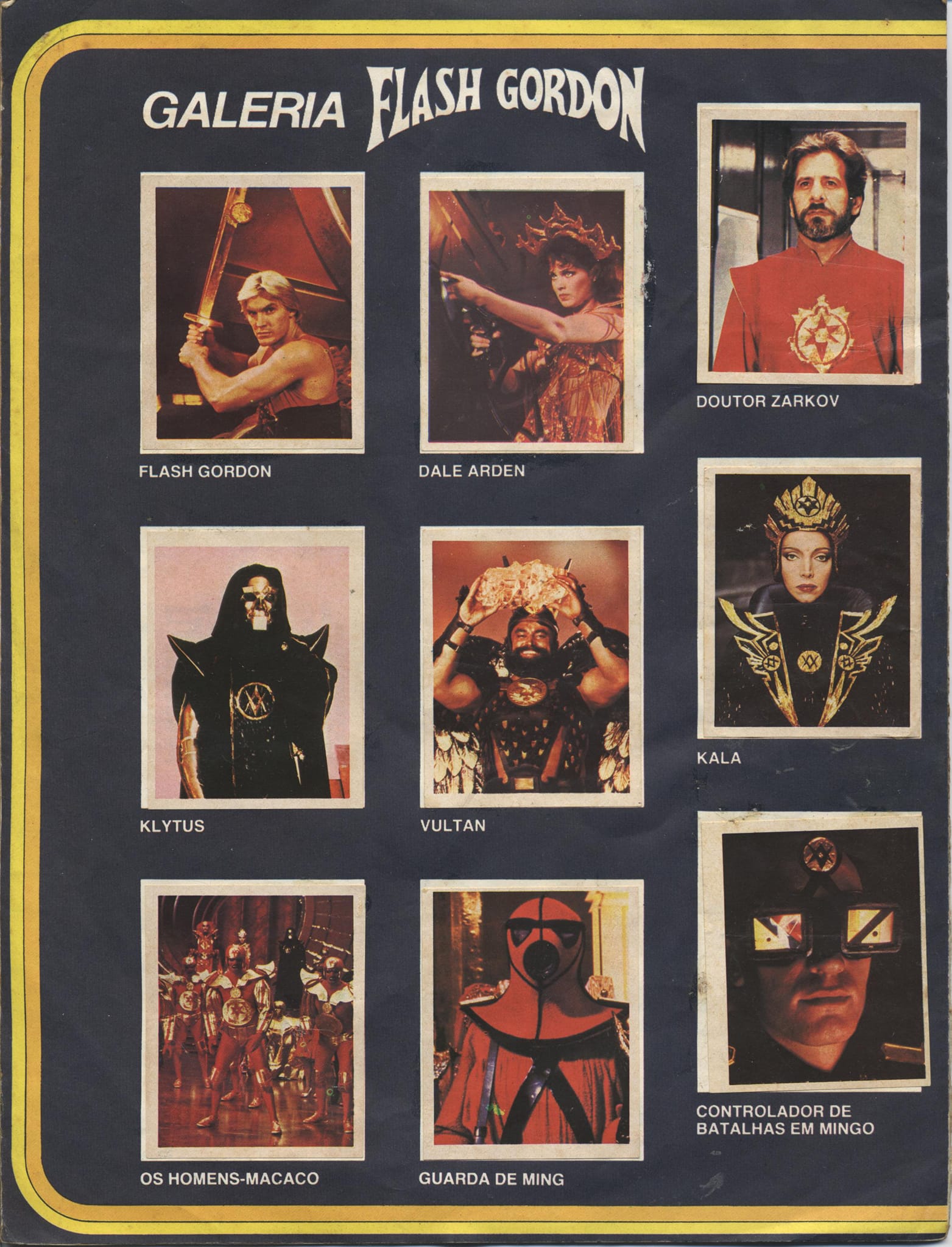 Álbum de figurinhas Flash Gordon do Queen – Queen Net